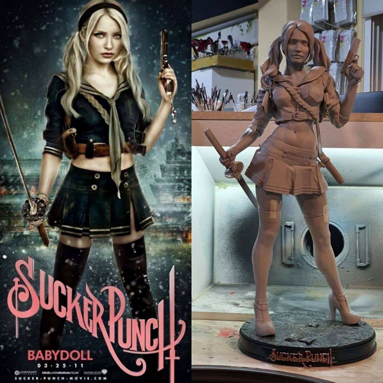 Sucker Punch Babydoll Archivo Stl Para Impresion 3D - Electrogeek